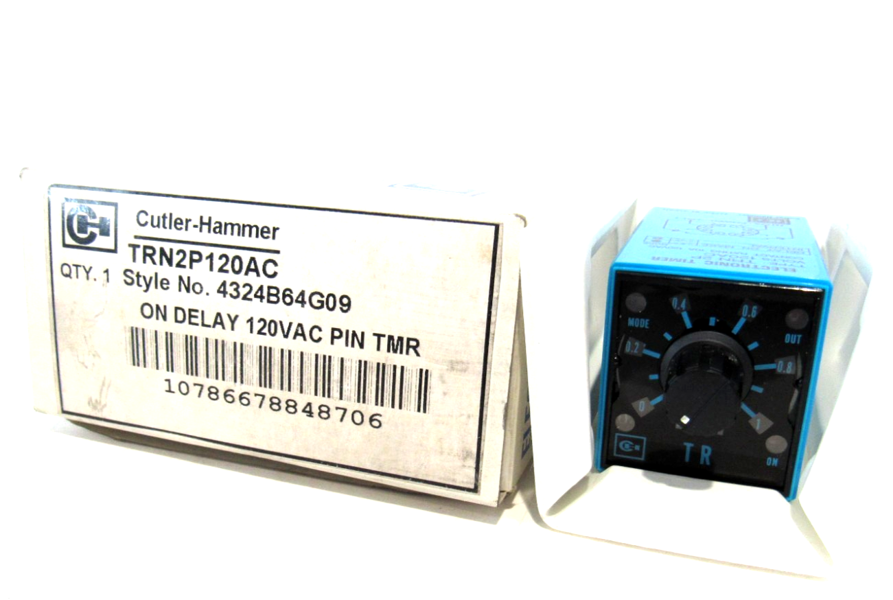 NEW CUTLER HAMMER TRN-2P-120AC TIME DELAY RELAY TRN2P120AC - SB ...