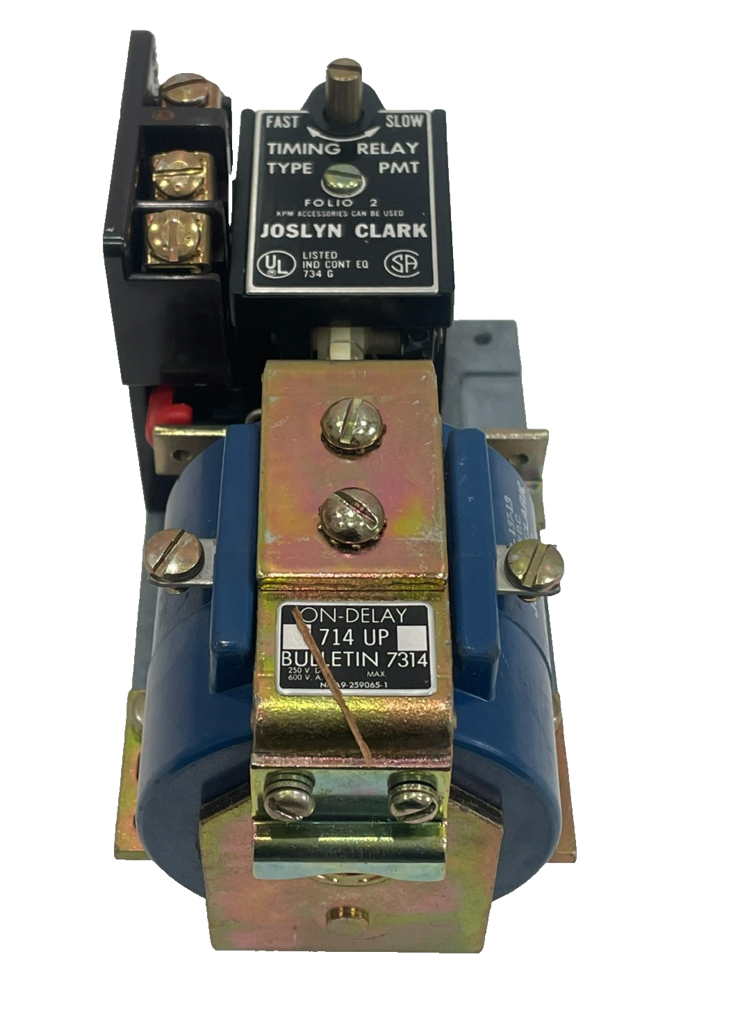 NEW JOSLYN CLARK CONTROLS 714UP-240 PNEUMATIC TIMING RELAY 714UP240 ...