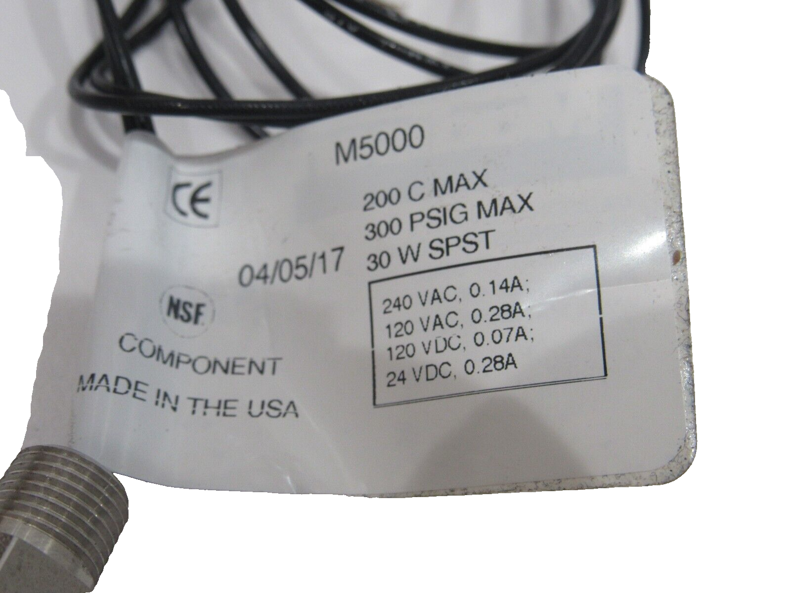 NEW MADISON M5000 STAINLESS STEEL FLOAT SWITCH - SB Industrial Supply, Inc.