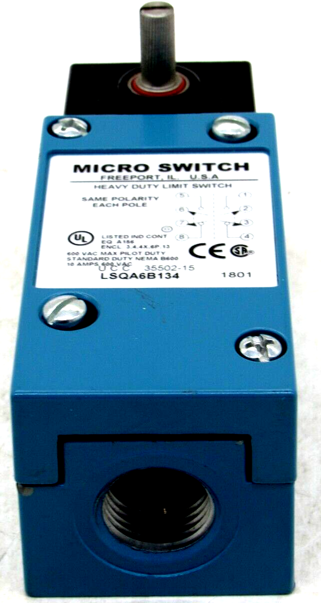 NEW MICRO SWITCH LSQA6B134 LIMIT SWITCH - SB Industrial Supply, Inc.