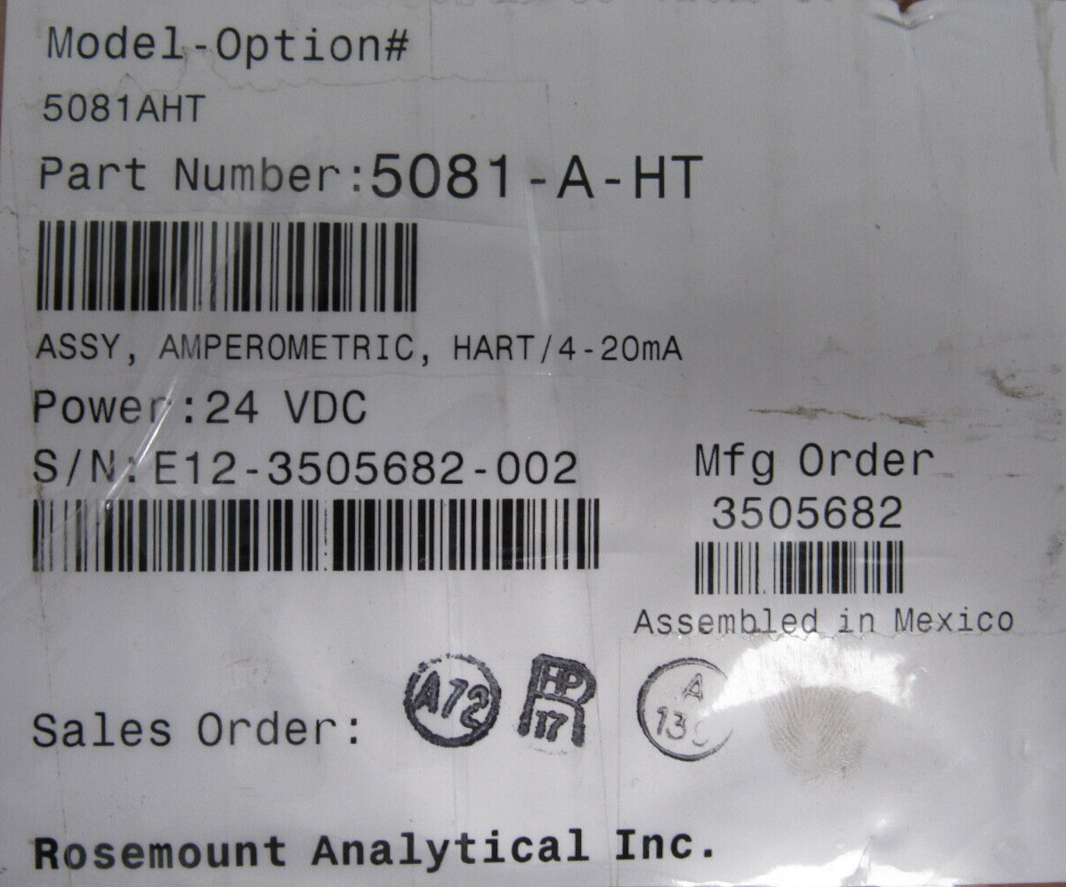 NEW ROSEMOUNT 5081-A-HT PRESSURE TRANSMITTER AND REMOTE 5081AHT - SB ...