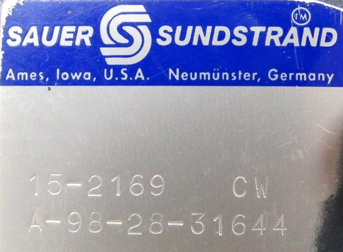 NEW SAUER SUNDSTRAND 15-2169 PUMP A-98-28-31644 152169 CW - SB ...