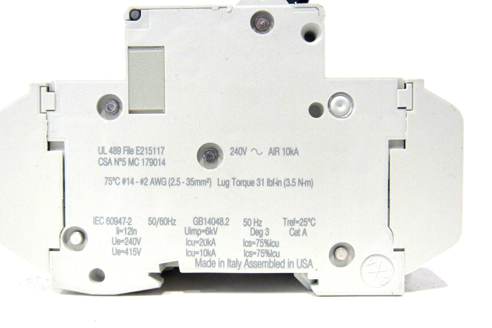 NEW SCHNEIDER ELECTRIC 60199 CIRUIT BREAKER MULTI 9 C60 - SB Industrial ...
