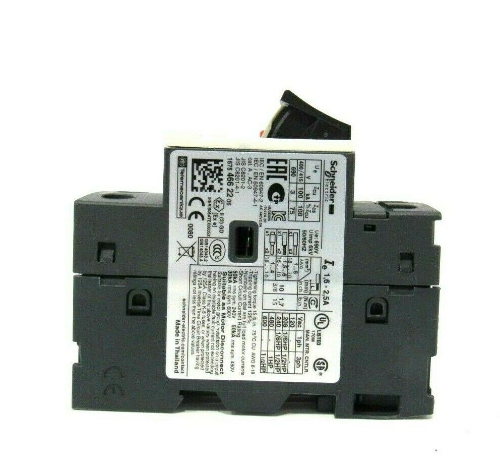 NEW SCHNEIDER ELECTRIC GV2-ME07 CIRCUIT BREAKER GV2ME07 - SB Industrial ...