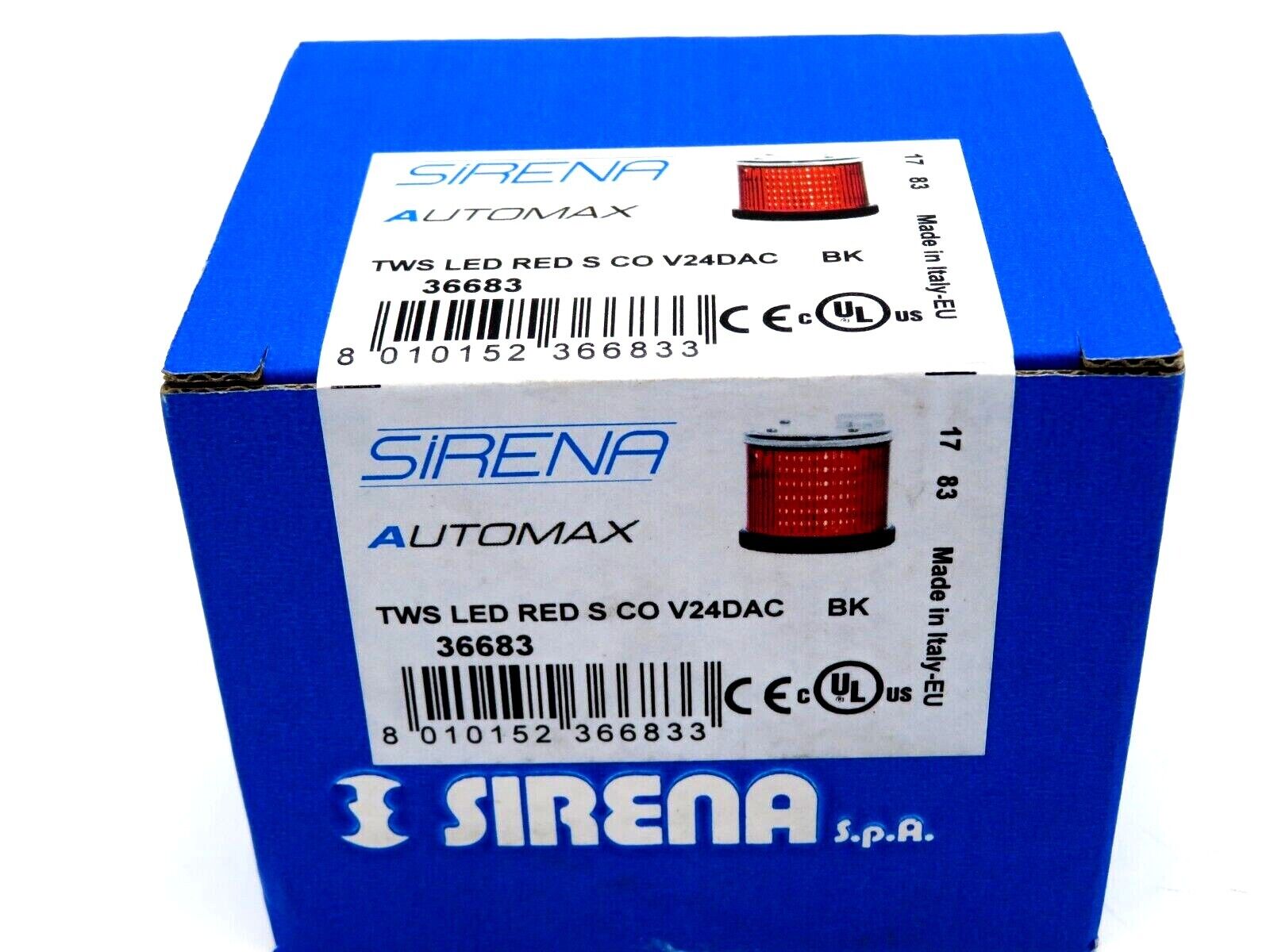 NEW SEALED SIRENA TWS LED RED S CO V24DAC STACK LIGHT 36683 - SB ...