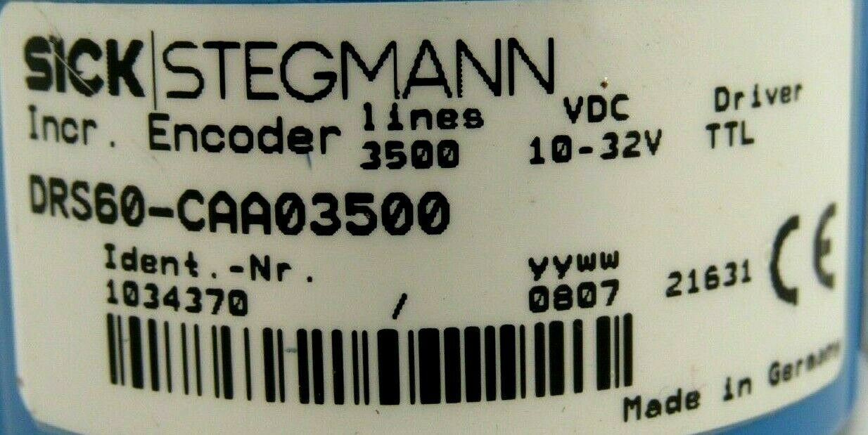 NEW SICK DRS60-CAA03500 ENCODER 1034370 DRS60CAA03500 - SB Industrial ...