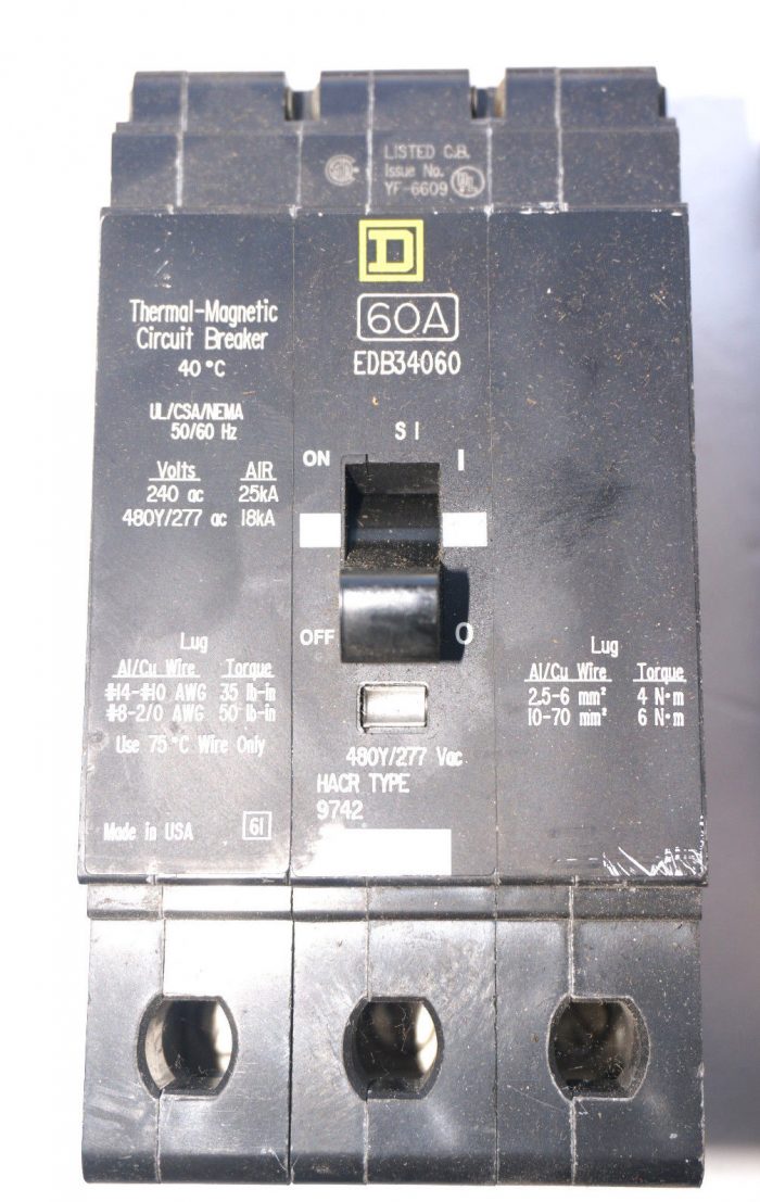 NEW SQUARE D EDB34060 CIRCUIT BREAKER EDB34060 - SB Industrial Supply, Inc.