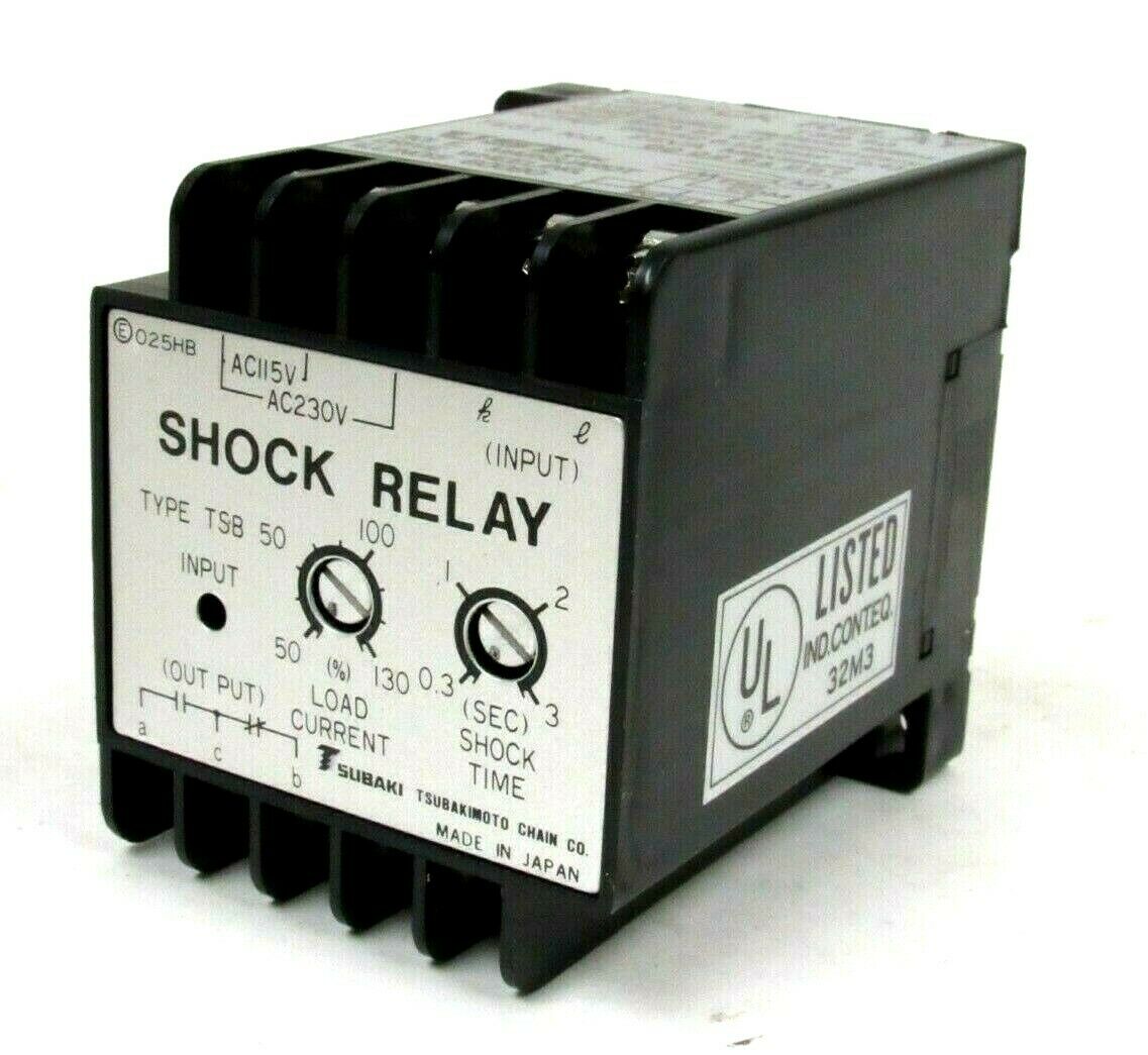 NEW TSUBAKI TSB50-COM SHOCK RELAY TSB50 TSB50COM - SB Industrial Supply ...