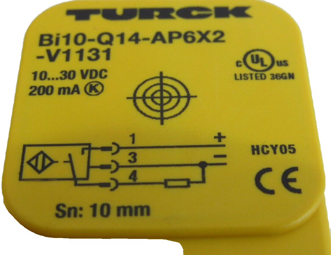 NEW TURCK BI10-Q14-AP6X2-V1131 SENSOR 1608530 BI10Q14AP6X2V1131 - SB ...