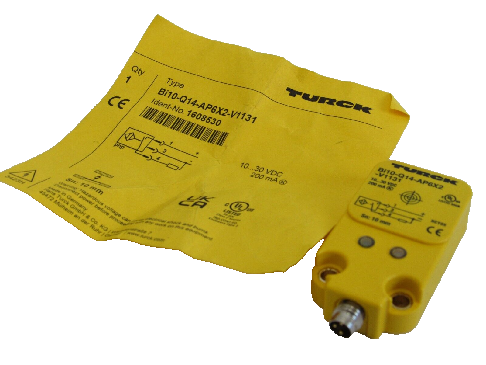 NEW TURCK BI10-Q14-AP6X2-V1131 SENSOR 1608530 BI10Q14AP6X2V1131 - SB ...