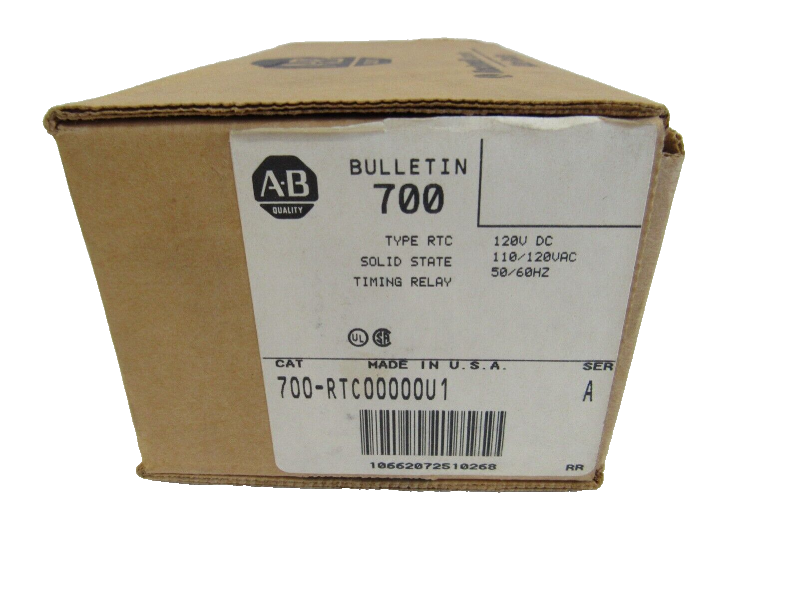 ALLEN BRADLEY 700-RTC00000U1 TIMING RELAY 700RTC00000U1 SERIES A NEW ...