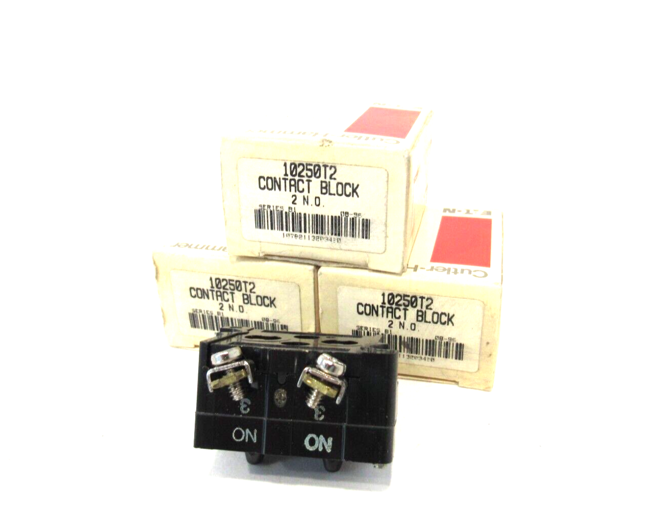 LOT OF 3 NEW CUTLER HAMMER 10250T2 CONTACT BLOCKS SER.B1 - SB ...