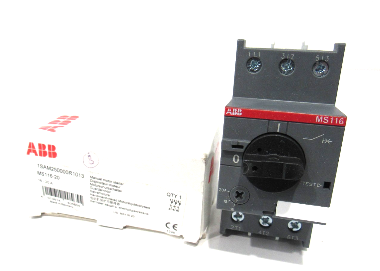 NEW ABB MS116-20 MOTOR STARTER MS11620 - SB Industrial Supply, Inc.