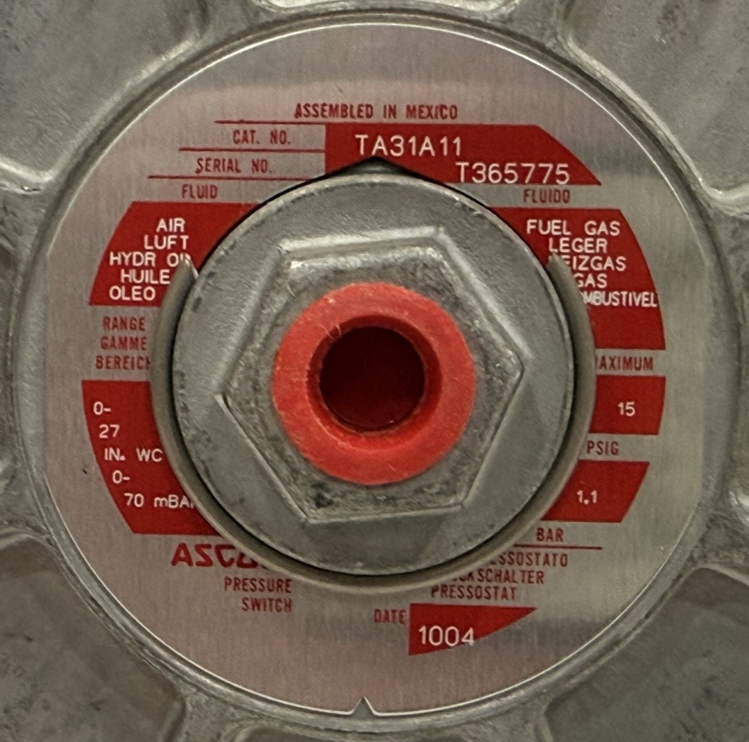NEW ASCO TA31A11 PRESSURE TEMPERATURE SWITCH W/ SB32D VALVE UNIT - SB ...