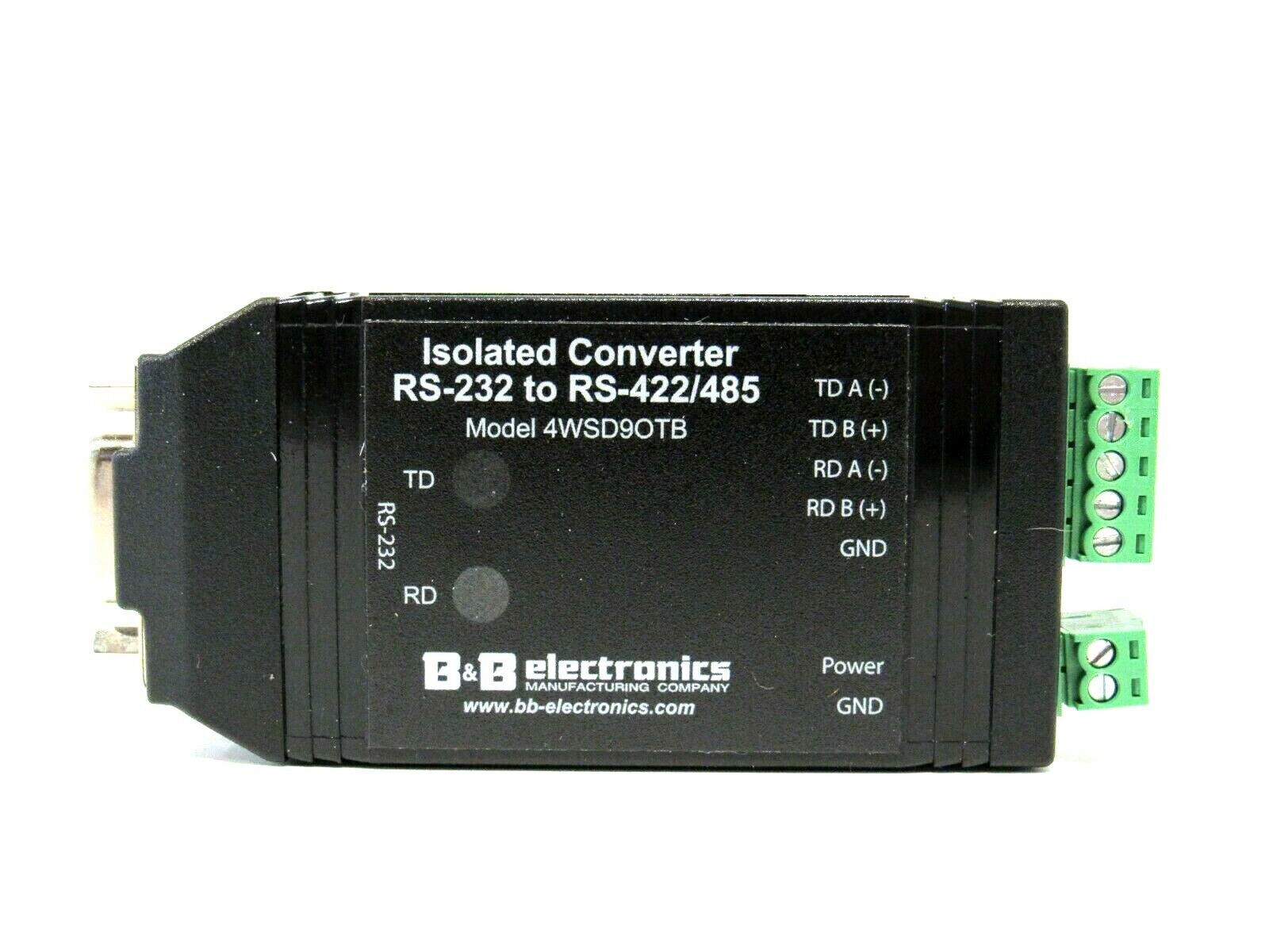NEW B&B ELECTRONICS 4WSD9OTB ISOLATED CONVERTER - SB Industrial Supply, Inc.