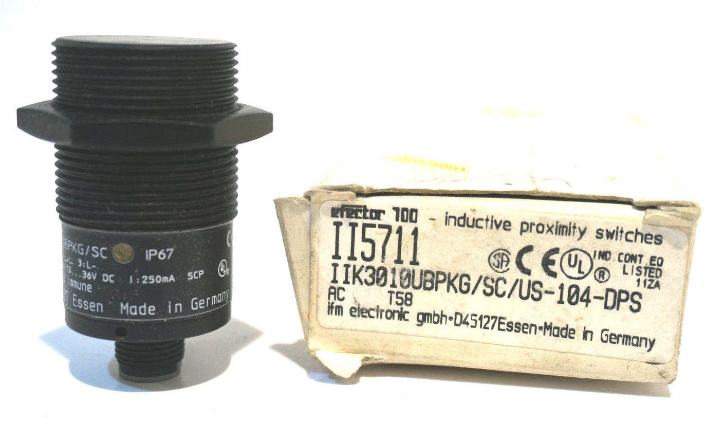 NEW EFECTOR II5711 PROXIMITY SWITCH IIK3010UBPKG/SC/US-104-DPS - SB ...