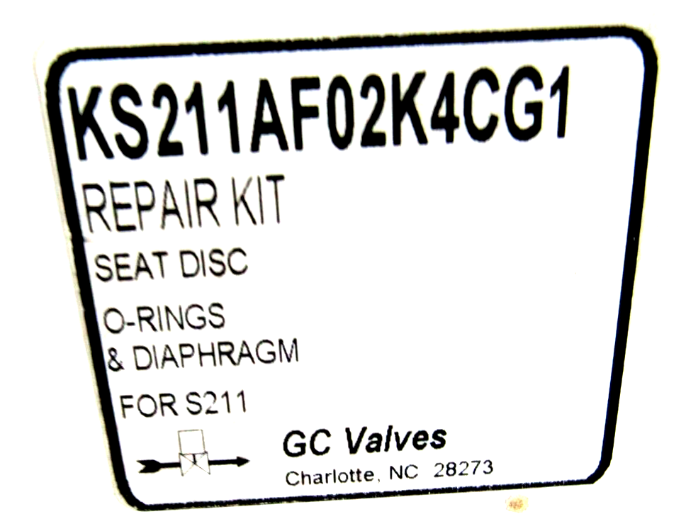 NEW GC VALVES KS211AF02K4CG1 REPAIR KIT - SB Industrial Supply, Inc.