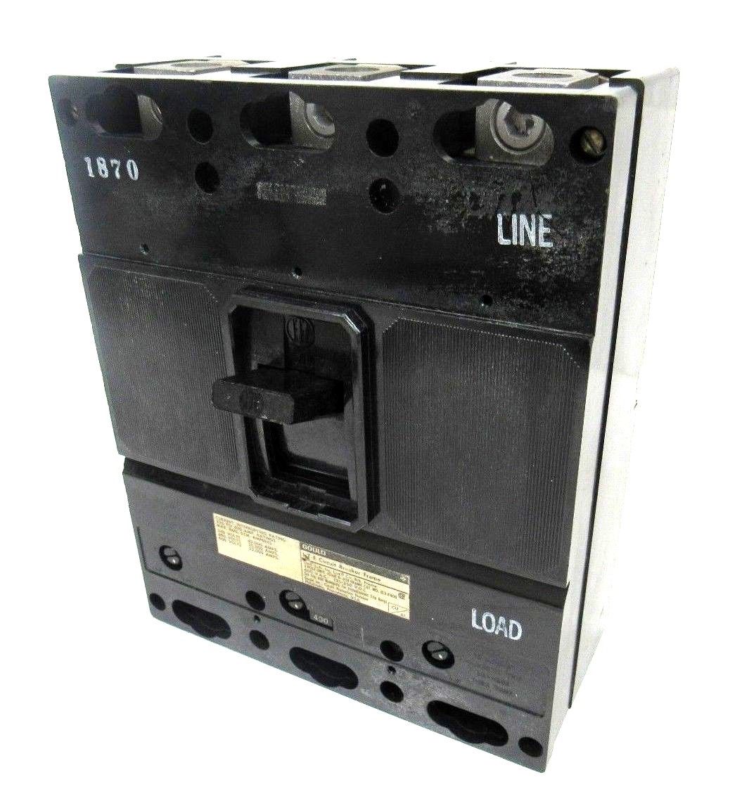 NEW GOULD JL3-F400 CIRCUIT BREAKER 3 POLE 400A 600VAC JL3F400 - SB ...