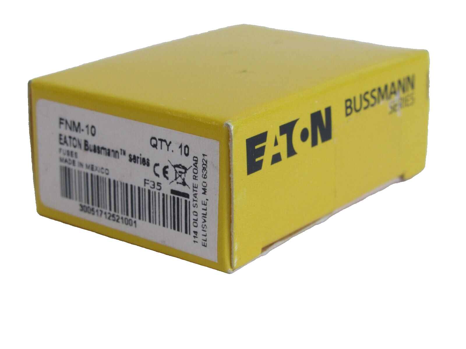 NEW LOT OF 10 BUSSMANN FNM-10 FUSES FNM10 - SB Industrial Supply, Inc.