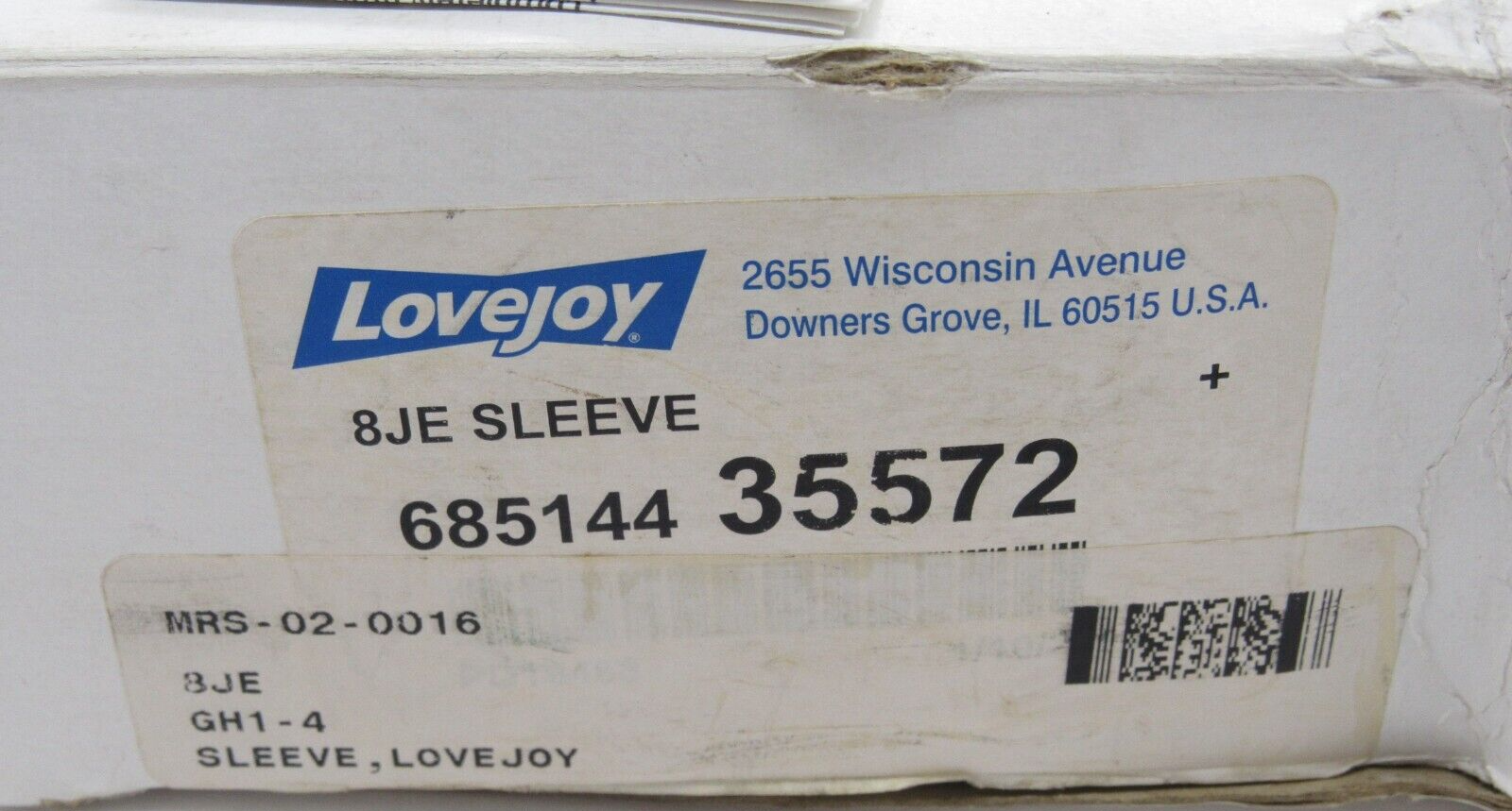 NEW LOVEJOY 8JE SLEEVE 8JE - SB Industrial Supply, Inc.