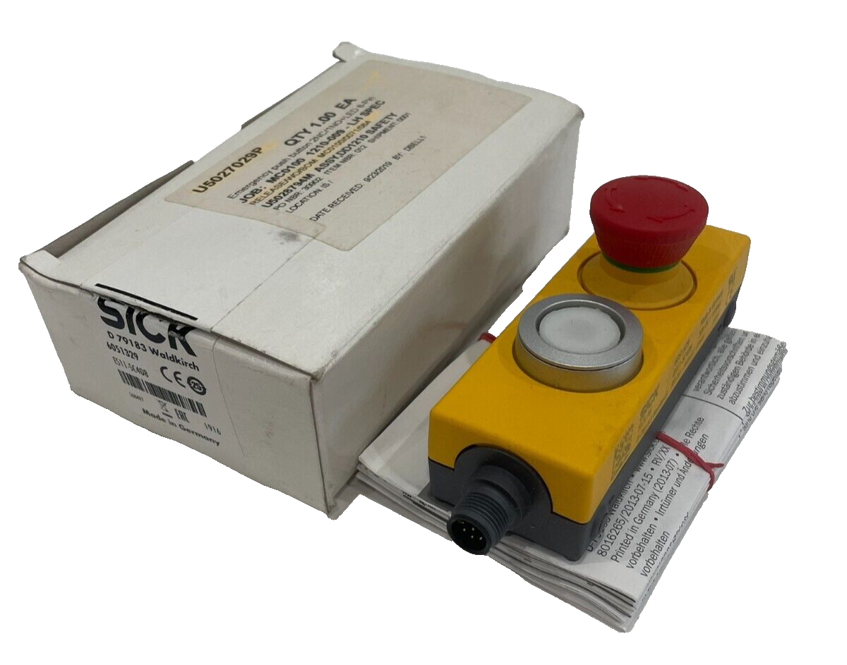 NEW SICK ES11-SC4D8 EMERGENCY PUSH BUTTON ES11SC4D8 - SB Industrial ...