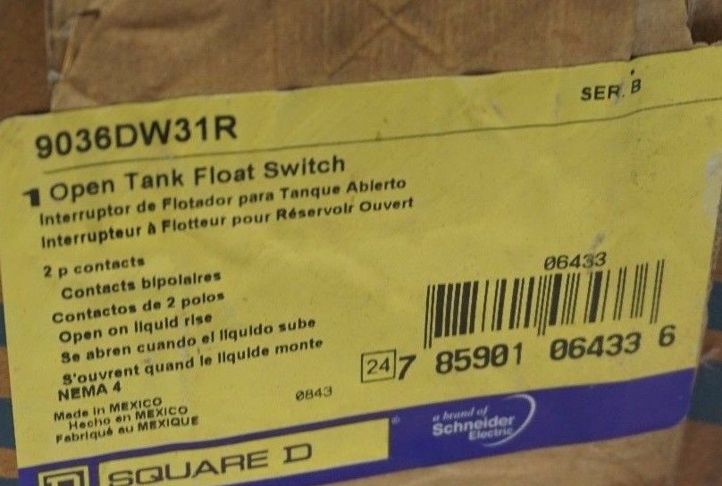 NEW SQUARE D 9036-DW31-R FLOAT SWITCH 9036DW31R - SB Industrial Supply ...