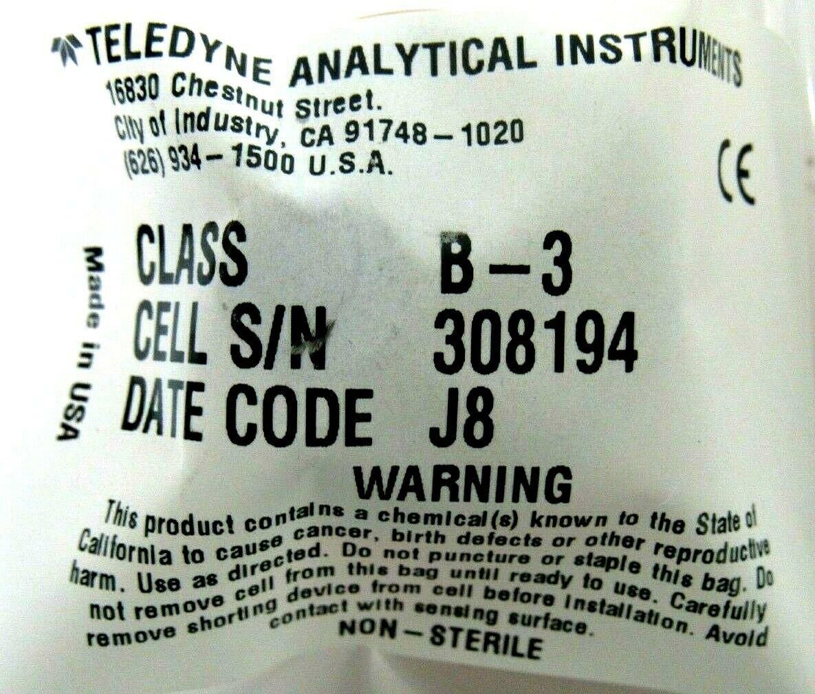 NEW TELEDYNE ANALYTICAL 3350A OXYGEN MONITOR D70682A - SB Industrial ...