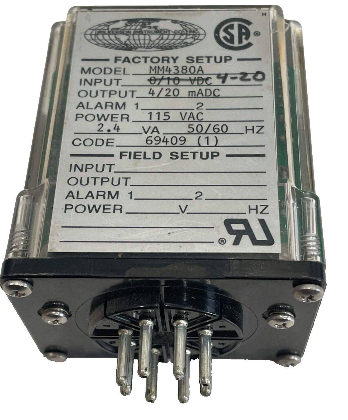 NEW WILKERSON MIGHTY MODULE MM4380A TRANSMITTER - SB Industrial Supply ...