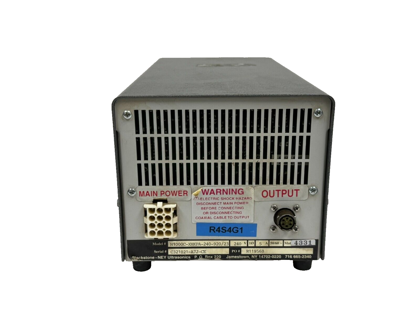 USED BLACKSTONE-NEY N1000C-XHKPA-240-920/23 NEPTUNE ULTRASONIC ...