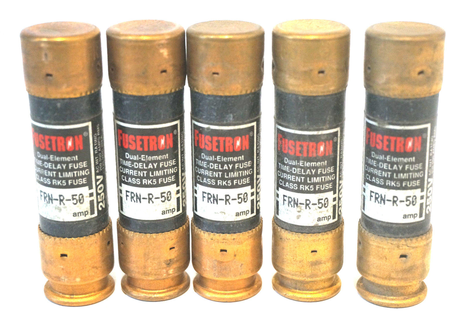 5 NEW FUSETRON FRN-R-50 FUSES FRNR50 – SB Industrial Supply, Inc.