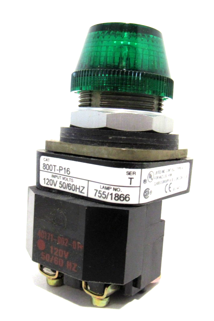 ALLEN BRADLEY 800T-P16G PILOT LIGHT SER.T 800TP16G NEW SURPLUS - SB ...