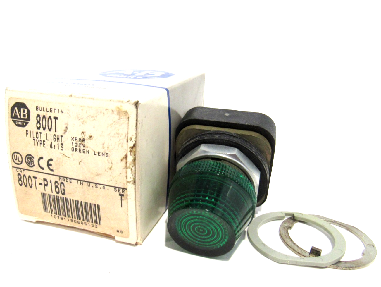 ALLEN BRADLEY 800T-P16G PILOT LIGHT SER.T 800TP16G NEW SURPLUS - SB ...