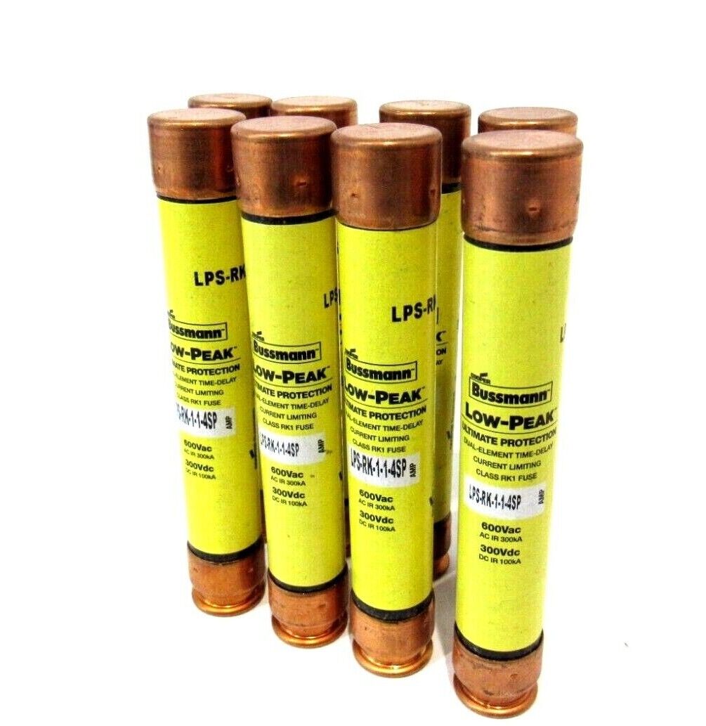 LOT OF NEW BUSSMANN LPS-RK-1-1-4SP FUSES LPSRK114SP - SB Industrial ...