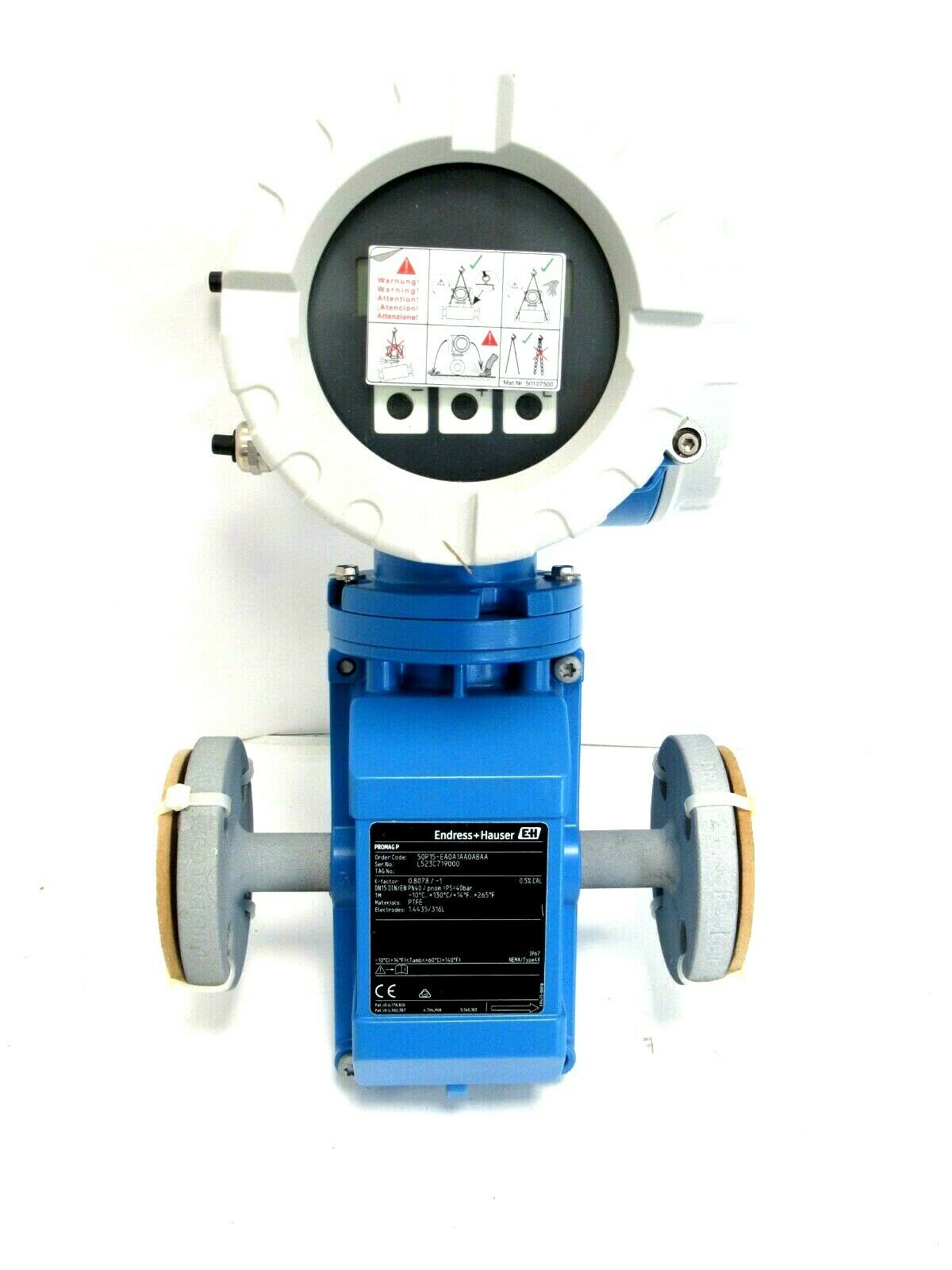 NEW ENDRESS HAUSER 50P15-EA0A1AA0ABAA PROMAG 50 FLOWMETER ...