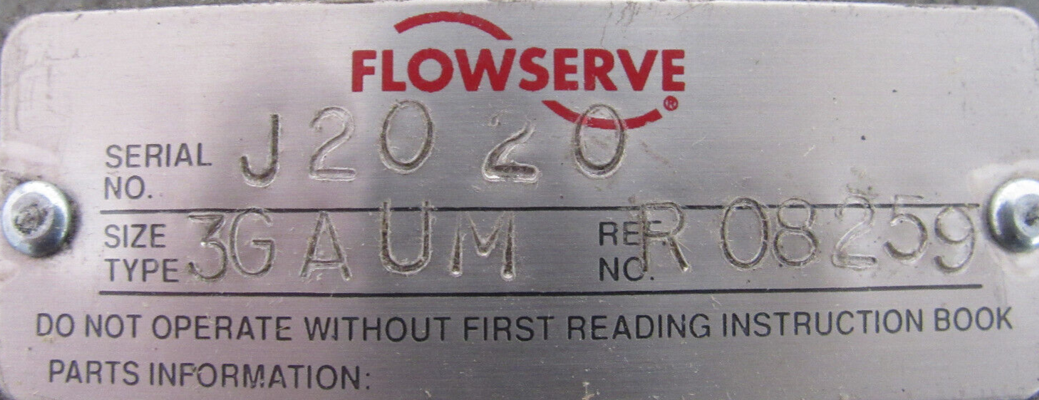 NEW FLOWSERVE 3GAUM ROTARY PUMP - SB Industrial Supply, Inc.