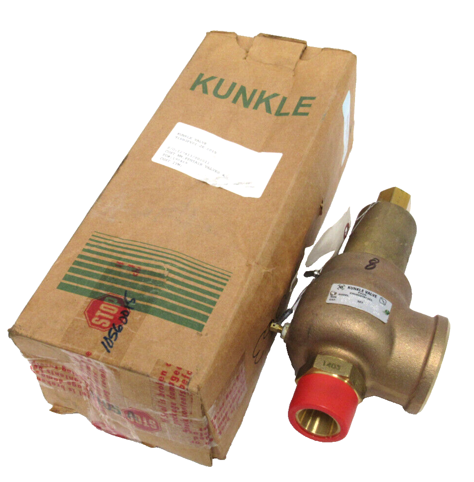 NEW KUNKLE 918BGFV01-JE-0015 RELIEF VALVE 1-1/4" 15 PSIG 63GPM ...