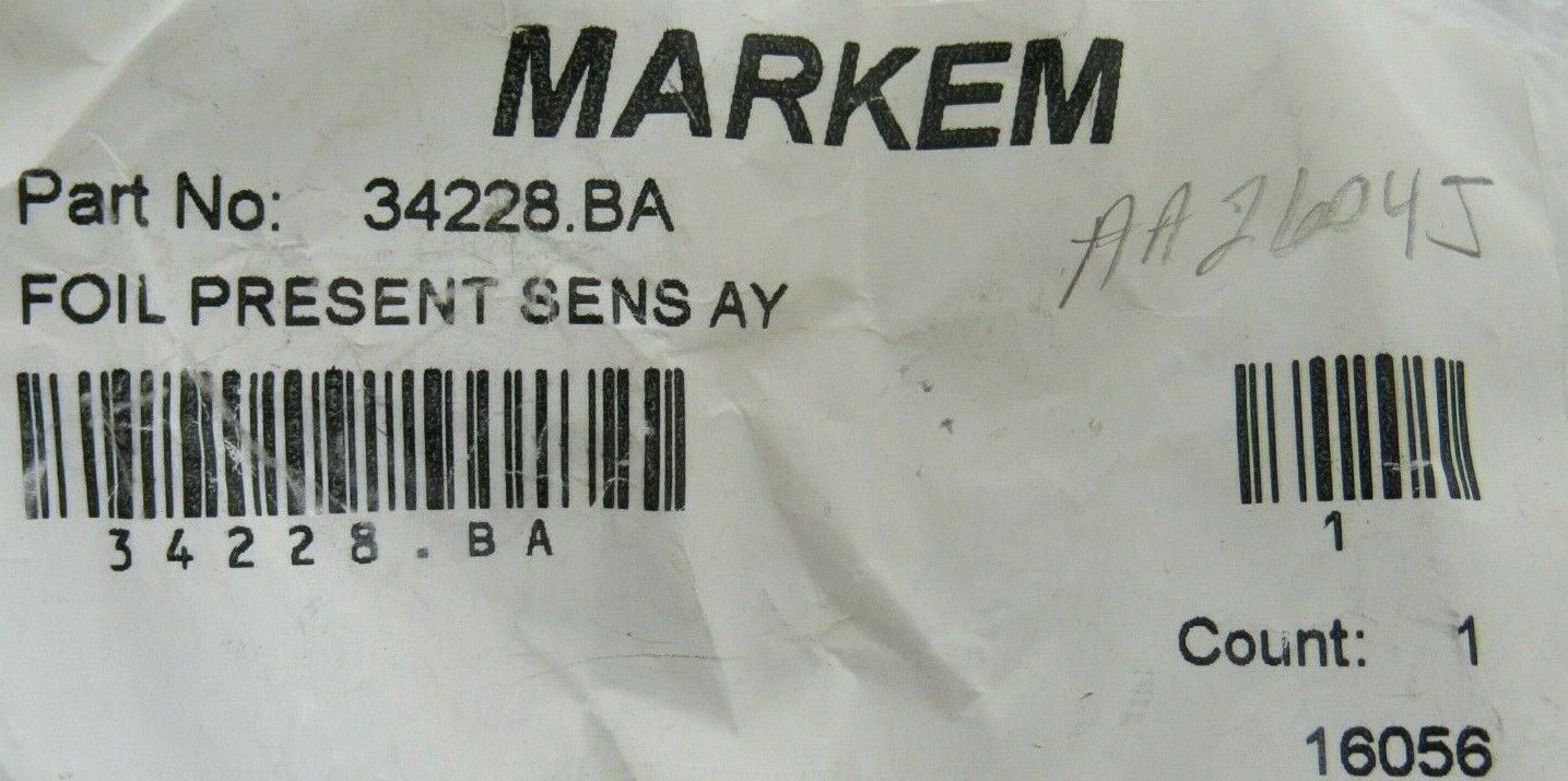 NEW MARKEM 34228.BA FOIL PRESENT SENSOR ASSEMBLY 34228BA - SB ...
