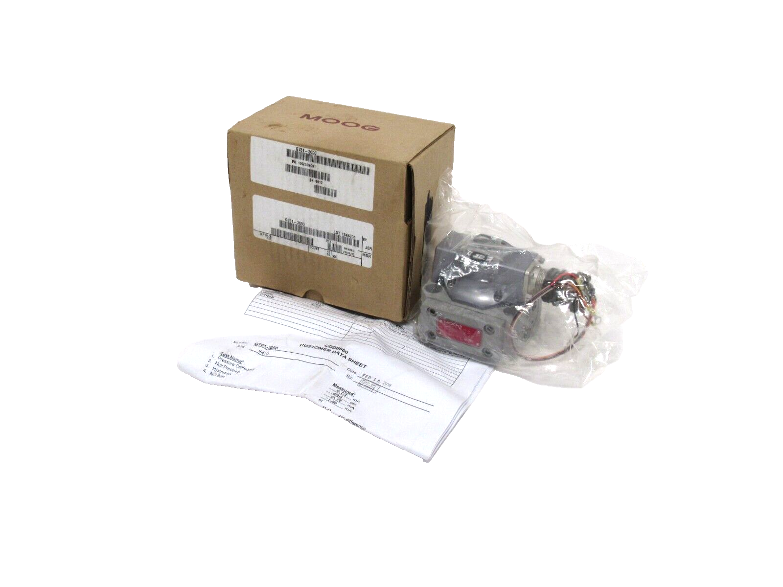 NEW MOOG G761-3600 SERVO VALVE G7613600 - SB Industrial Supply, Inc.