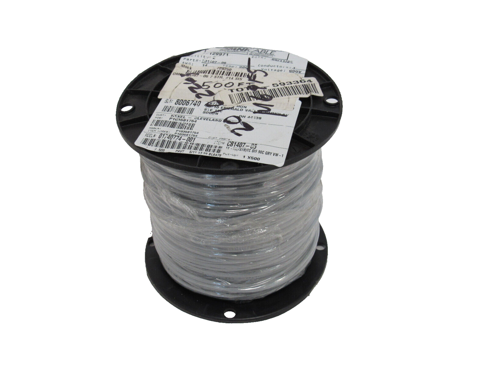 NEW OMNI CABLE C81407-06 CABLE 500' 14AWG 600V C8140706 - SB Industrial ...