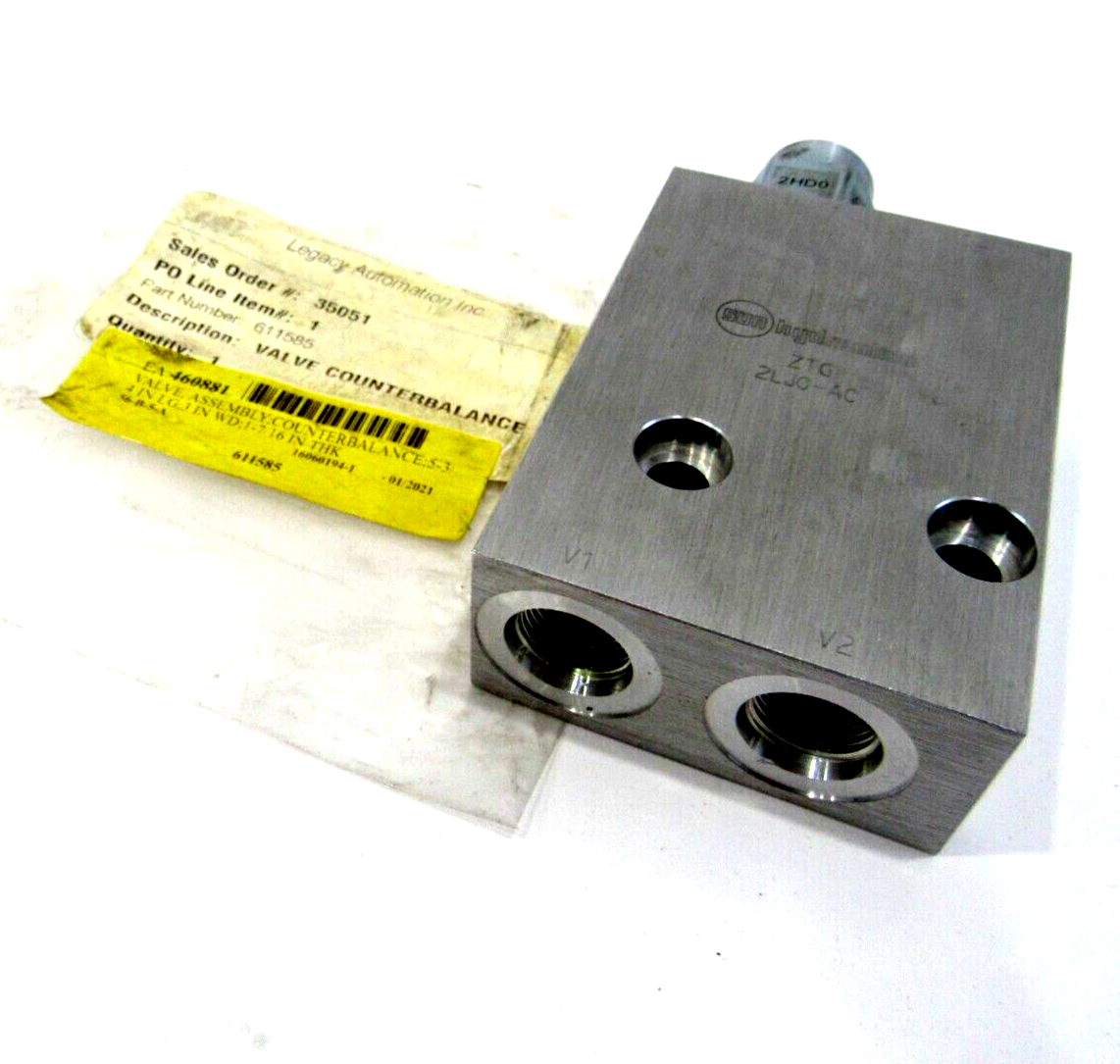 NEW SUN HYDRAULICS CBEA-LIN-2HD0 COUNTERBALANCE VALVE 611585 ZTG 2LJ0 ...