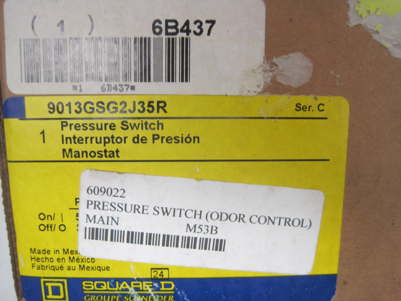 New Square D 9013GSG2J35R Pressure Switch - SB Industrial Supply, Inc.