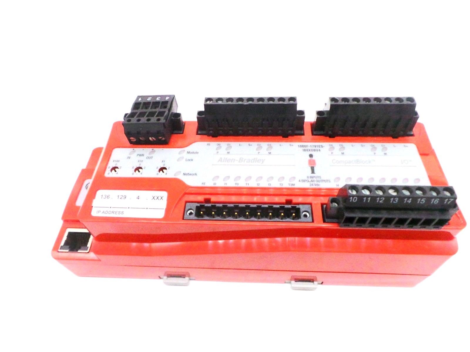 USED ALLEN BRADLEY 1791ES-IB8XOBV4 SAFETY COMPACT BLOCK INPUT ...