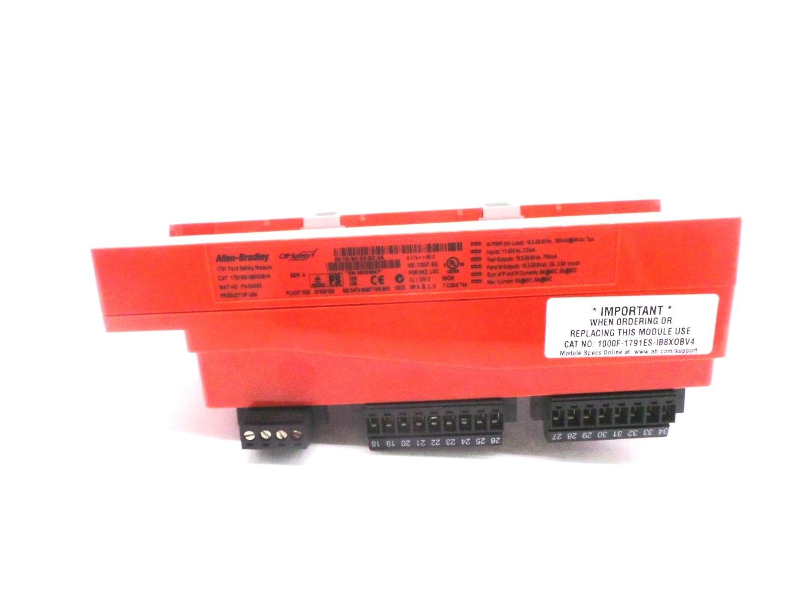 USED ALLEN BRADLEY 1791ES-IB8XOBV4 SAFETY COMPACT BLOCK INPUT ...