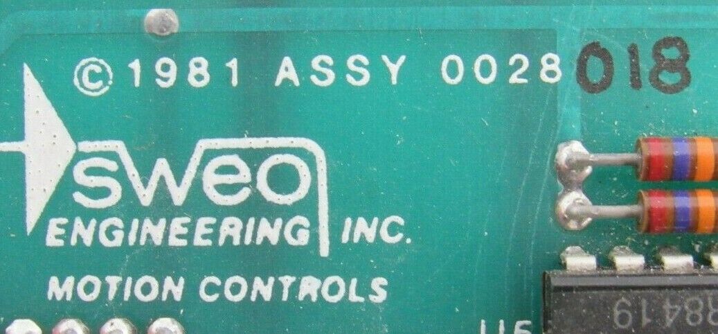 USED SWEO MOTION CONTROLS 0100014 DRIVE 0028018 - SB Industrial Supply ...