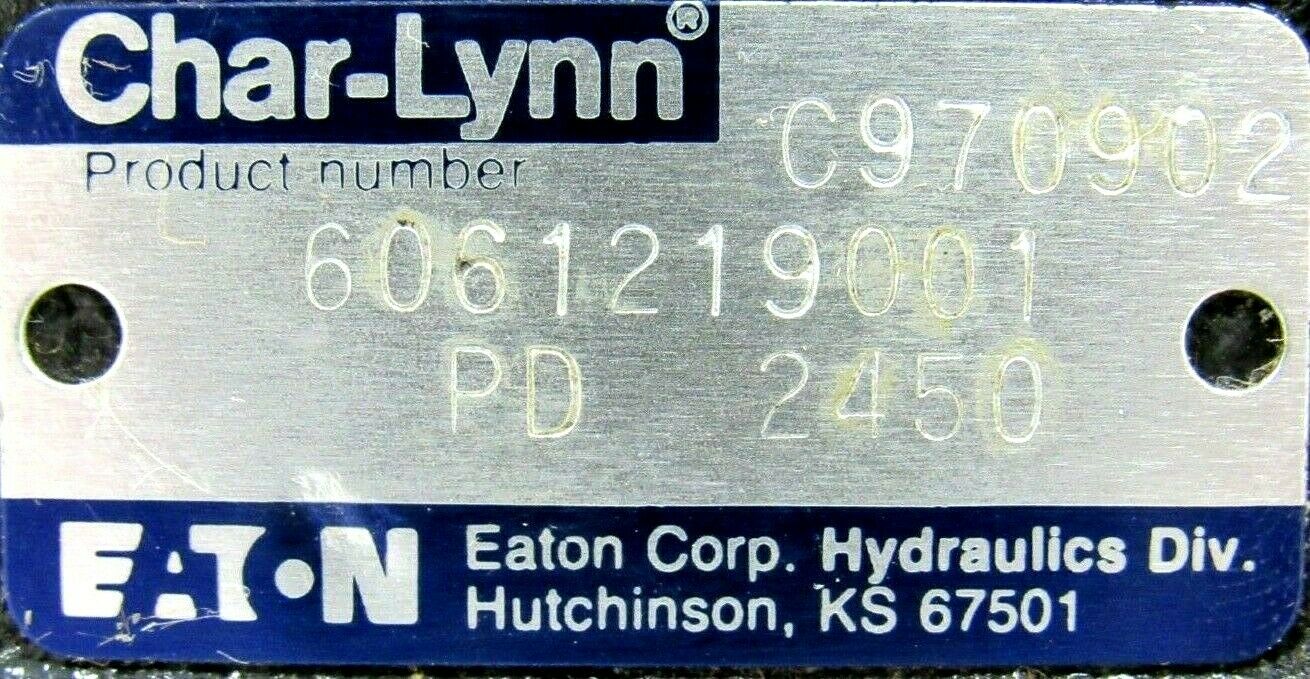 NEW CHAR LYNN C970902 VALVE 6061219001 PD-2450 - SB Industrial Supply, Inc.