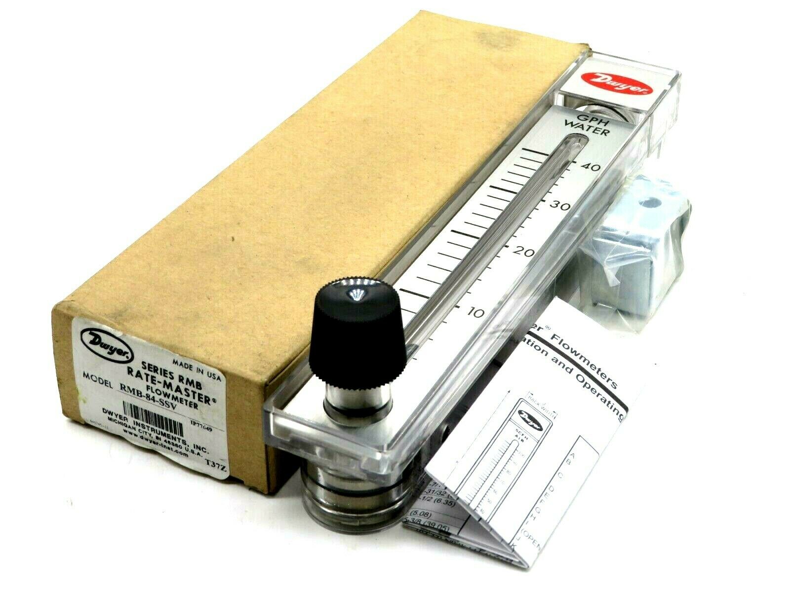 NEW DWYER RMB-84-SSV FLOWMETER SERIES RMB RMB84SSV - SB Industrial ...