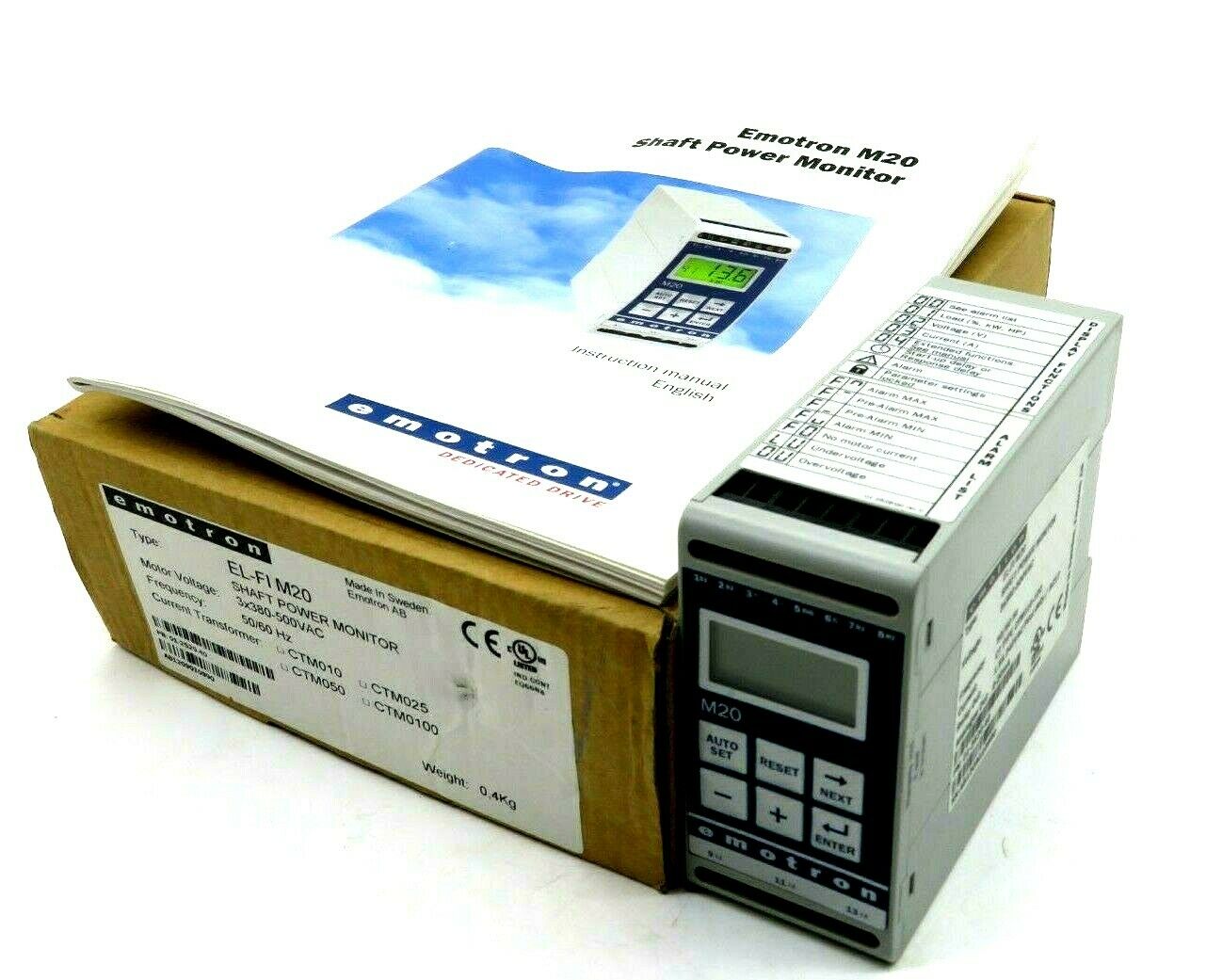 NEW EMOTRON EL-FI-M20 SHAFT POWER MONITOR 3X380-500VAC 50/60 HZ ELFIM20 ...