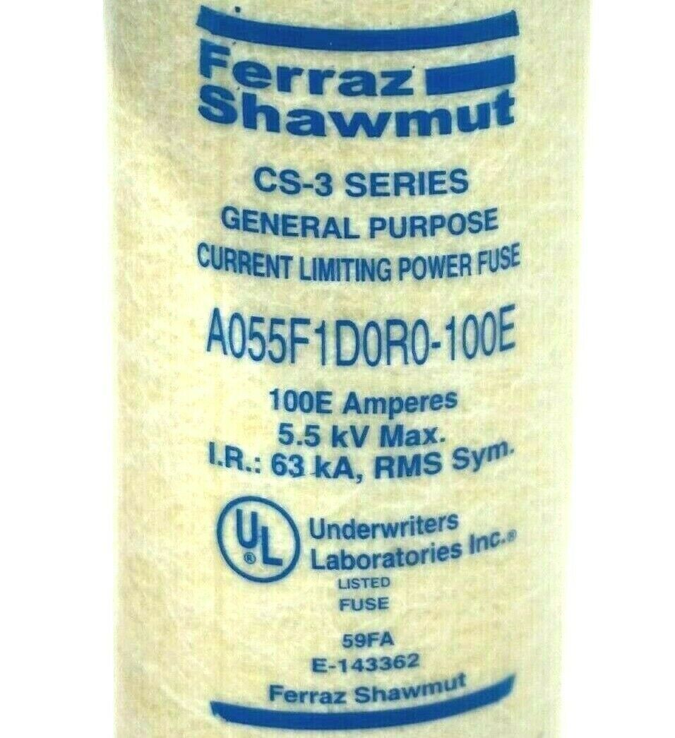 NEW FERREZ SHAWMUT A055F1D0R0-100E FUSE CS-3 SERIES A055F1D0R0100E - SB ...