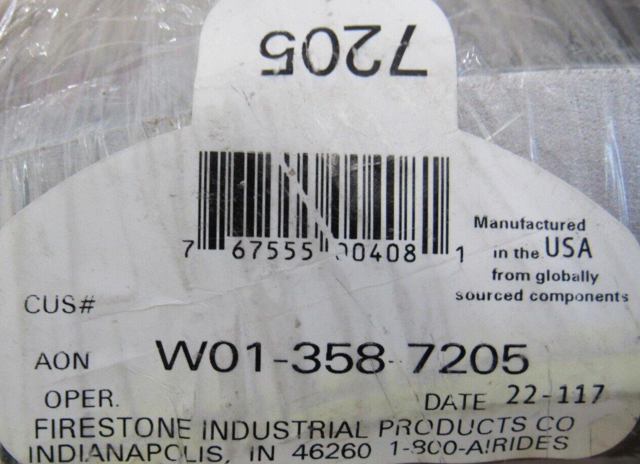 NEW FIRESTONE W01-358-7205 AIR SPRING 1 7/8 BNW W013587205 - SB ...