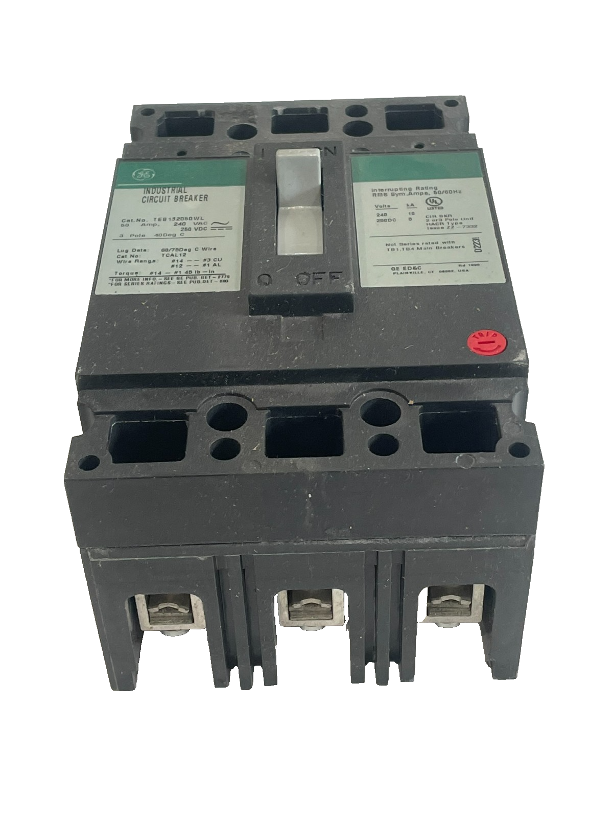 NEW GE TEB132050WL CIRCUIT BREAKER 50AMPS - SB Industrial Supply, Inc.